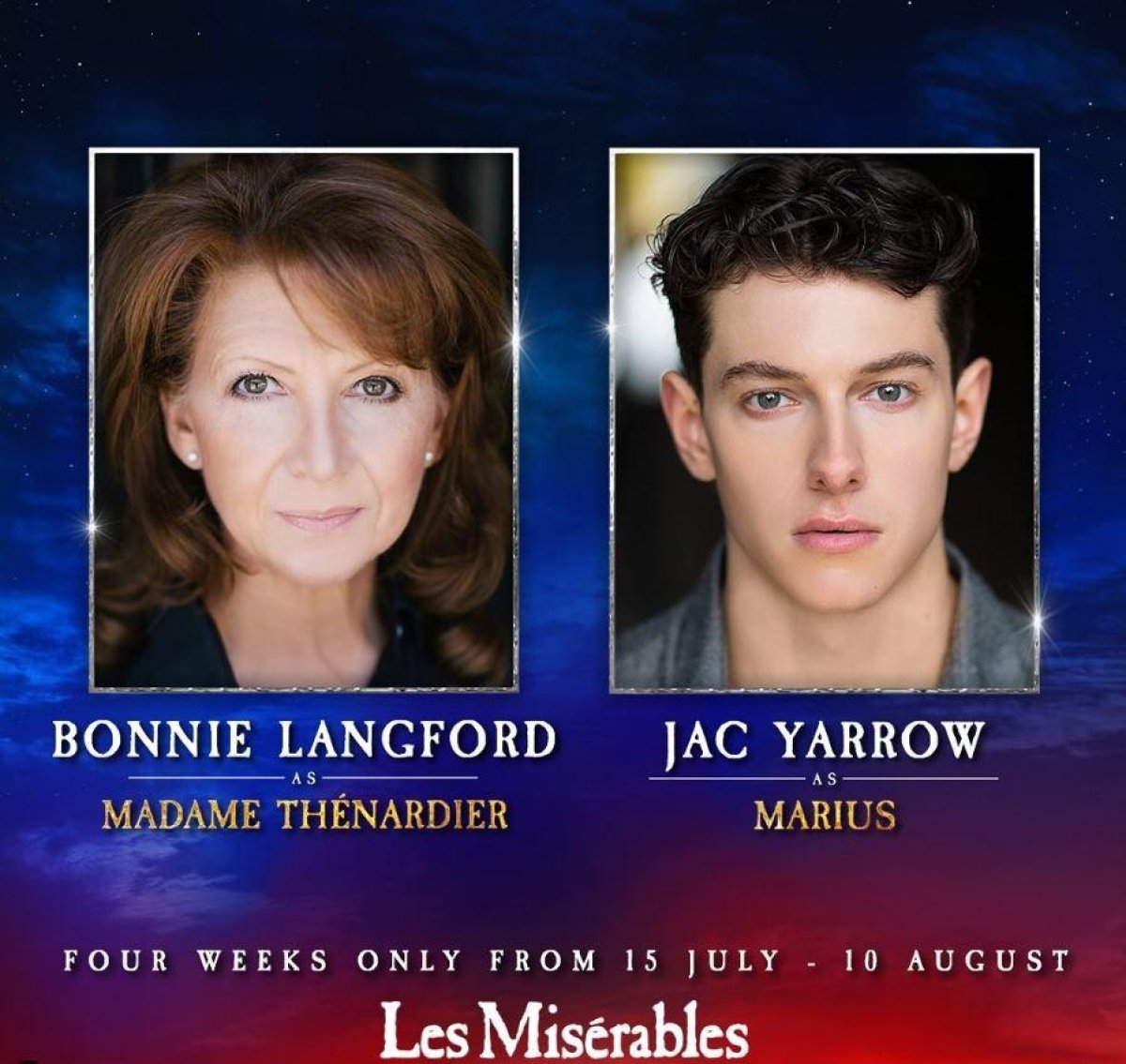 Les Misérables in London welcomes Bonnie Langford & Jac Yarrow - News ...